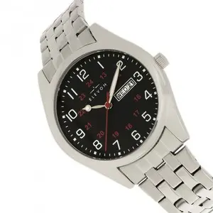ELEVON Gann Bracelet Watch With Day/date - Silver/black