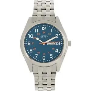 ELEVON Gann Bracelet Watch With Day/date - Silver/teal