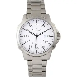 ELEVON Hughes Bracelet Watch With Date - Silver/white