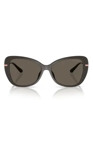Michael Kors 56mm Butterfly Sunglasses - Grey