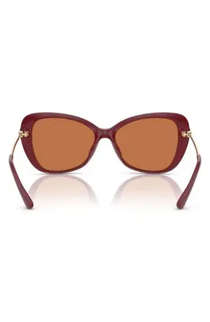 Michael Kors 56mm Butterfly Sunglasses - Red