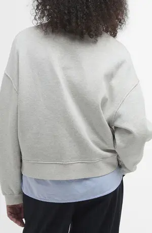 Barbour Silverdale Bouclé Logo Sweatshirt