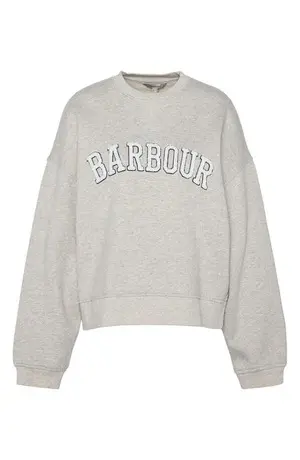 Barbour Silverdale Bouclé Logo Sweatshirt