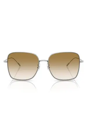 Oliver Spencer 55mm Pillow Sunglasses - Silver