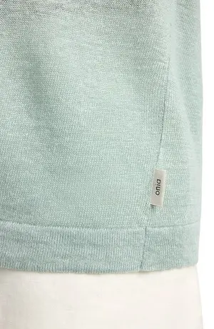 Onia Linen Sweater Polo