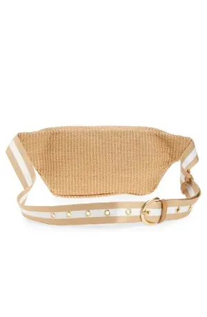 L*Space Evie Straw Belt Bag