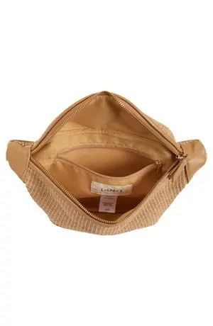 L*Space Evie Straw Belt Bag