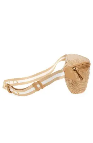 L*Space Evie Straw Belt Bag