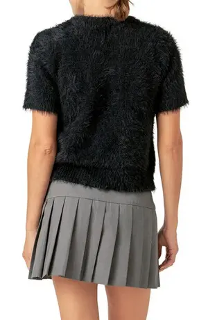 English Factory Rhinestone Logo Sweater