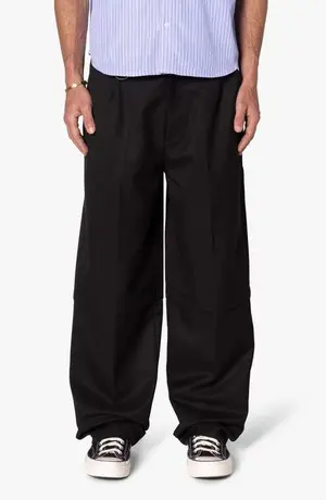 Mnml Hello Preppy Convertible Baggy Pants - Black