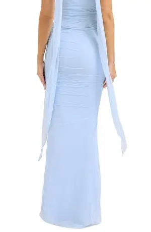 House Of Cb Cassidy Ruched Maxi Skirt - Skyride