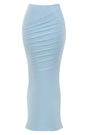 House Of Cb Cassidy Ruched Maxi Skirt - Skyride