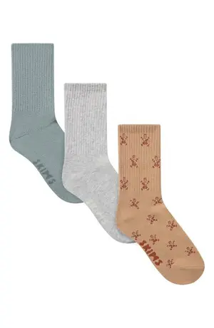 SKIMS SKIMS 3-Pack Sports Socks Gingerbread Multi