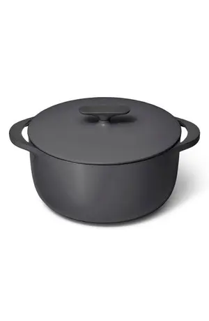 CARAWAY 6.5-quart Cast Iron Dutch Oven - Charcoal