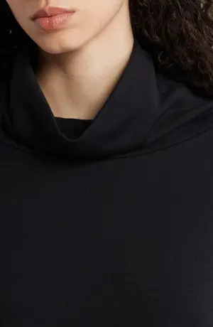 Eileen Fisher Cowl Neck Knit Top - Black