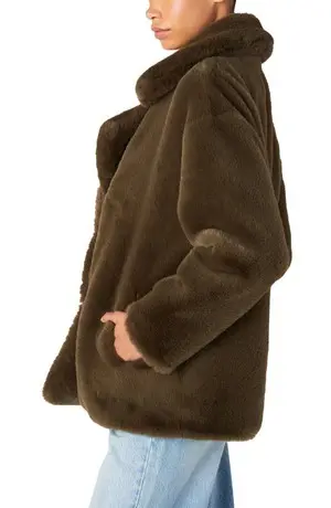 Blanknyc Faux Fur Overcoat