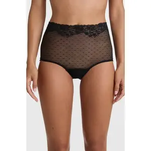 Commando Double Take High Waist Briefs - Black