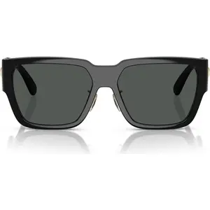 Versace Versace Biggie Rectangular Sunglasses Dark Grey