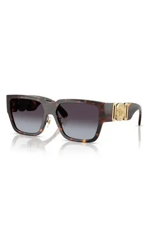 Versace Biggie Rectangular Sunglasses - Havana