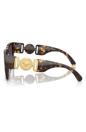 Versace Biggie Rectangular Sunglasses - Havana