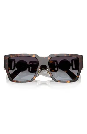 Versace Biggie Rectangular Sunglasses - Havana
