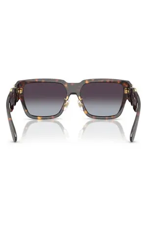 Versace Biggie Rectangular Sunglasses - Havana