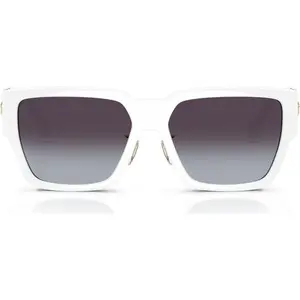 Versace Versace Biggie Rectangular Sunglasses White