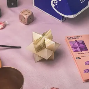 DAR PROYECTOS Burr Star Puzzle