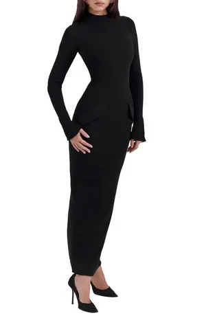 black cut out dresses SPANX Ponte Turtleneck Sleeveless Midi Dress – Treehouse On Main main image 1