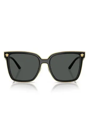 Versace Versace 58mm Butterfly Sunglasses Black