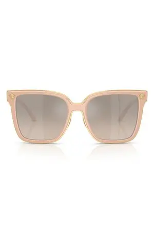 Versace 58mm Butterfly Sunglasses - Blush
