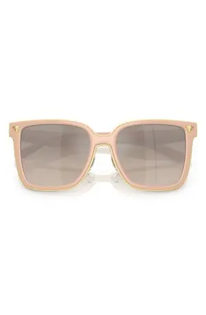 Versace 58mm Butterfly Sunglasses - Blush