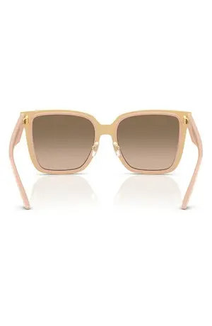 Versace 58mm Butterfly Sunglasses - Blush