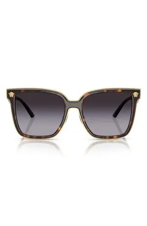 Versace 58mm Butterfly Sunglasses - Havana