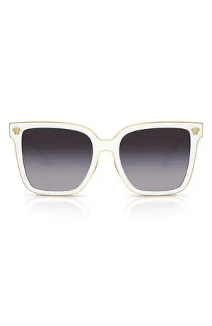 Versace 58mm Butterfly Sunglasses - White