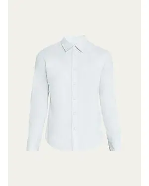 Rag & Bone Tomlin Stretch Dobby Shirt - Mdblue