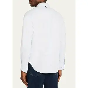 Rag & Bone Tomlin Stretch Dobby Shirt - Mdblue