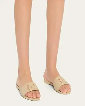 Dolce & Gabbana Cut-out Sandals - Beige