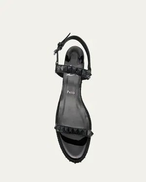 CHRISTIAN LOUBOUTIN 60mm Pyraclou Spike Wedge Sandals
