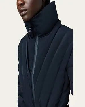 Mackage Elita Down Ski Jacket With Shearling Trim - Black