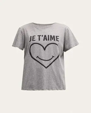Cinq À Sept Smiling Heart Graphic T-shirt