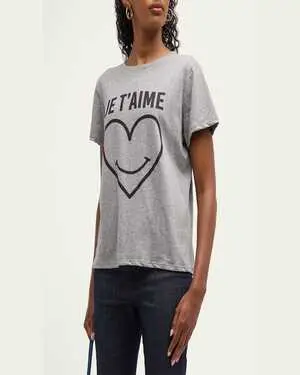 Cinq À Sept Smiling Heart Graphic T-shirt