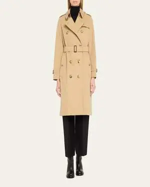 Burberry Kensington Organic Gabardine Trench Coat - Beige