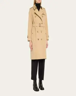 Burberry Kensington Organic Gabardine Trench Coat - Beige