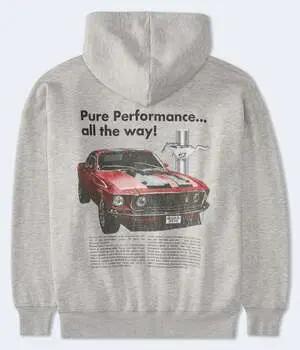 Aéropostale Ford Mustang Boss 302 Fullzip Hoodie - Grey