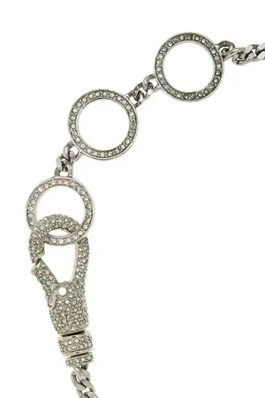 Dior Crystal Logo Necklace