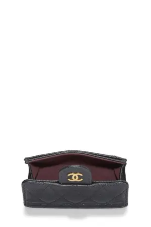 Chanel Caviar Classic Flap Card Holder