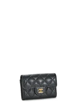 Chanel Caviar Classic Flap Card Holder