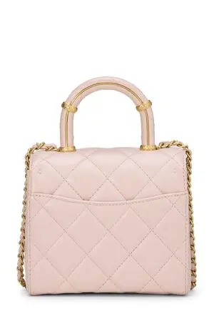 Chanel Quilted Lambskin Handle Crush Square Flap