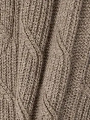 LISA YANG Ebba Cable-knit Wide-leg Pants - Brown